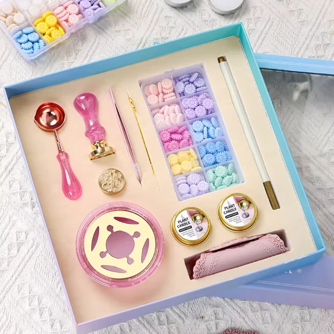 Kit completo Rosado 2 sellos – Cera y Sellos